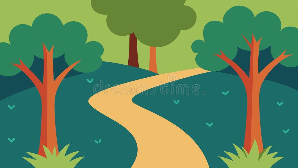 Pathways Two Paths Diverging in a Forest. Stock Photo - Image of ...