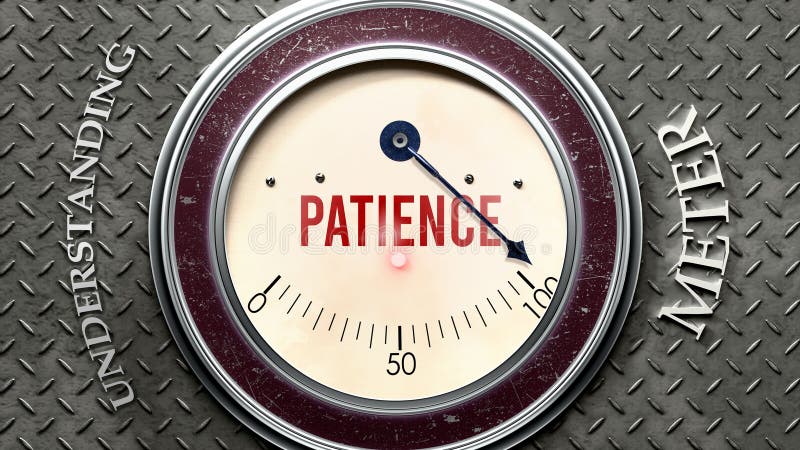 Patience and Understanding that is Hitting a Full Scale, Showing a Very ...