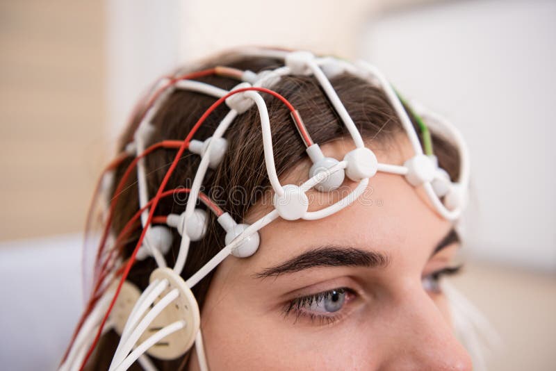 Patient Brain Testing Using Encephalography at Medical Center Stock ...