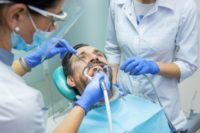 Patient with Dental Doctors. Stock Image - Image of doctor, health ...