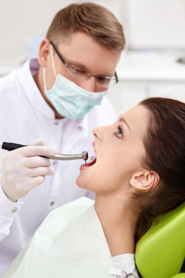 Patient with Dentist - Dental Treatment Stock Image - Image of senior ...