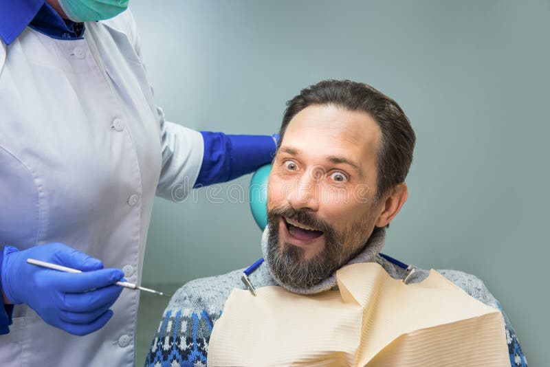 Patient of the dentist. stock image. Image of male, help - 88860743