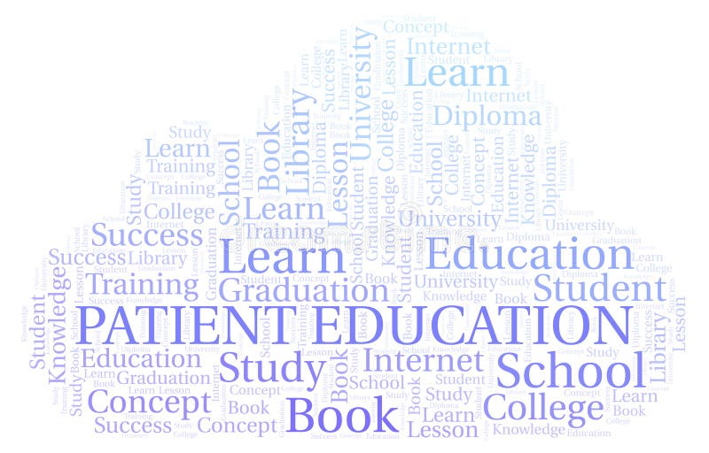 Patient Education Word Cloud. Stock Illustration - Illustration of ...