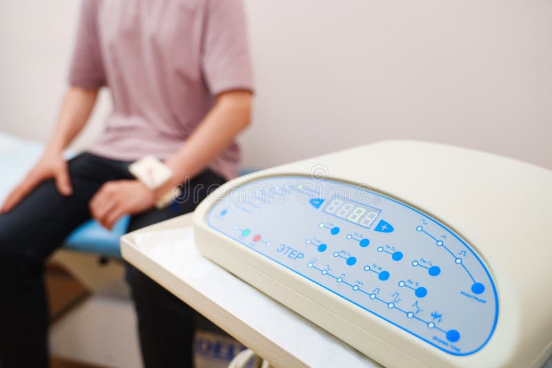 Patient with ETER is an Electrotherapy, Electrical Stimulation. Stock ...