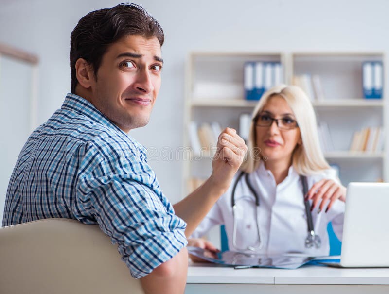 Patient at Examination with Female Doctor Stock Image - Image of ...