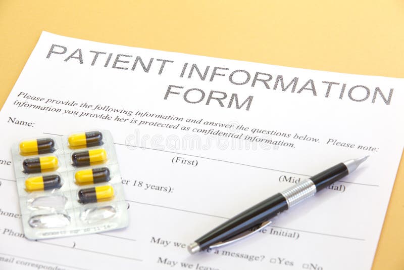 Patient Form stock image. Image of pharmacy, information - 31377405