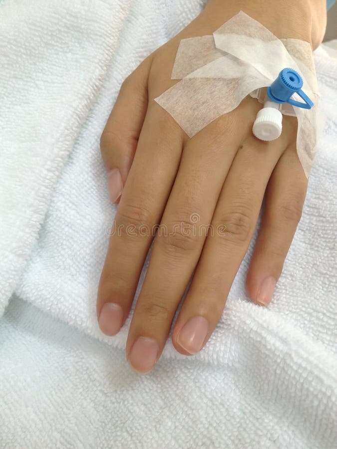 Patient hand stock photo. Image of drip, injecting, touch - 61732386
