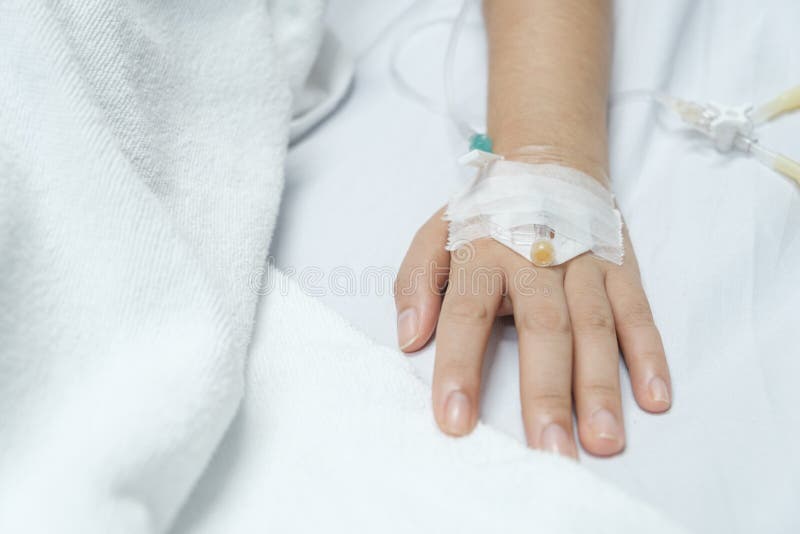 IV Solution Intravenous Drip Patient Hand Stock Photo - Image of ...