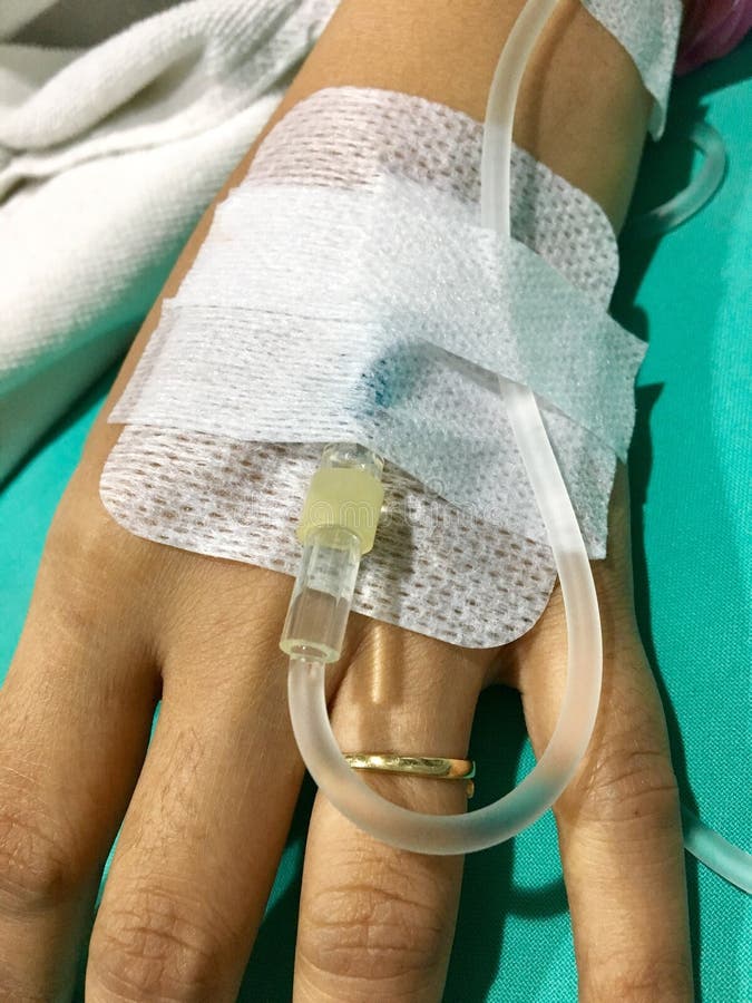 Patient hand to saline stock photo. Image of hospital - 115741246