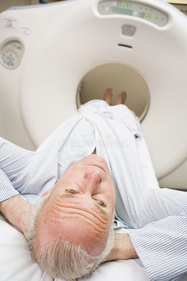 Patient Having CAT Scan stock photo. Image of caucasian - 9002772