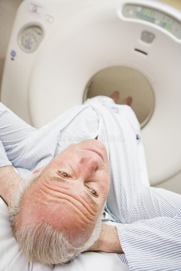 Patient Having CAT Scan stock image. Image of middle, male - 9002773