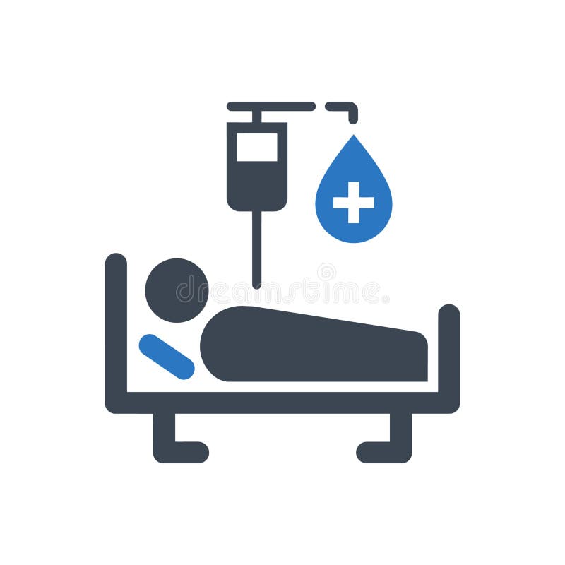 Patient Healthcare Bed Icon Stock Vector - Illustration of patient ...