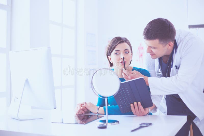 The Patient and His Doctor in Medical Office Stock Photo - Image of ...