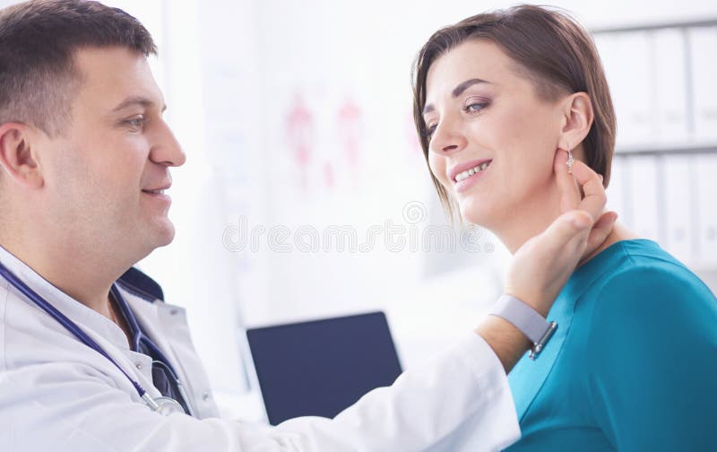 The Patient and His Doctor in Medical Office Stock Photo - Image of ...