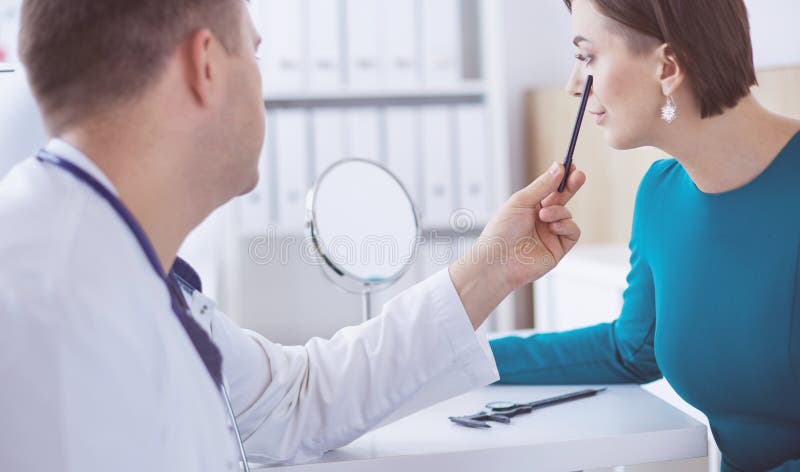 The Patient and His Doctor in Medical Office Stock Photo - Image of ...