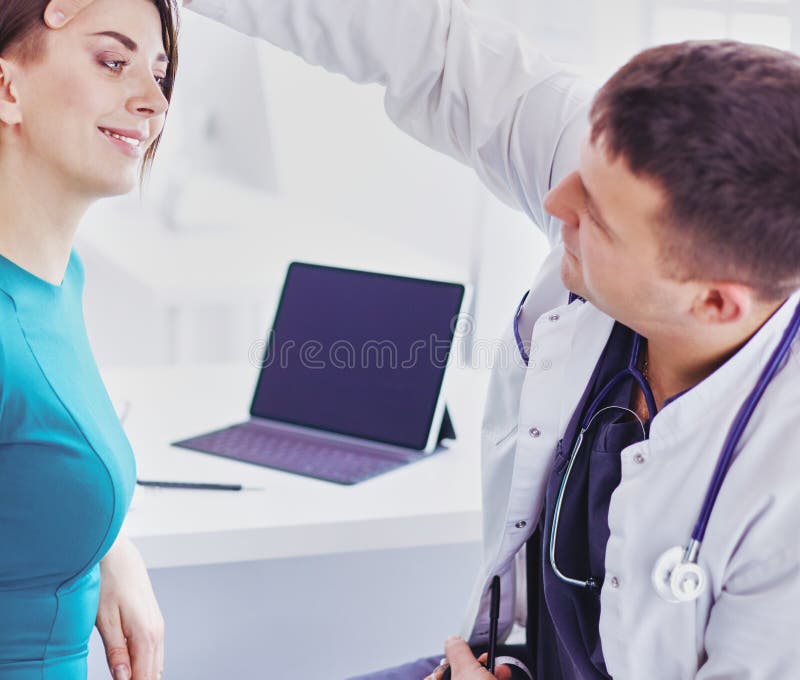 The Patient and His Doctor in Medical Office Stock Photo - Image of ...