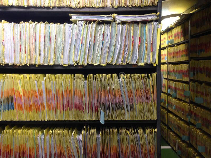 Patient Information file stock photo. Image of closet - 123025486