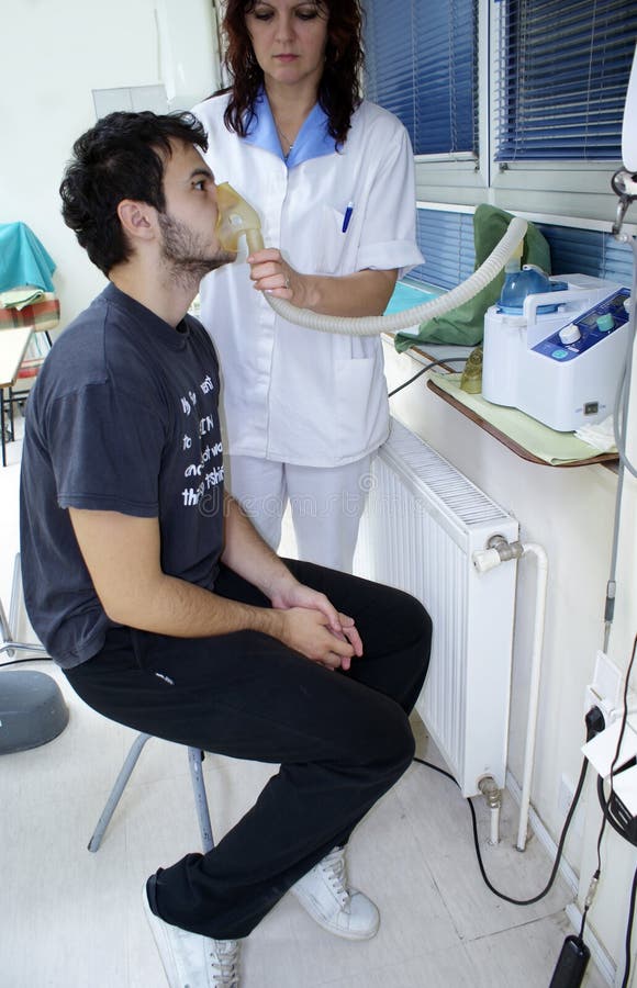 Patient inhale stock photo. Image of lungs, help, nurse - 7163464