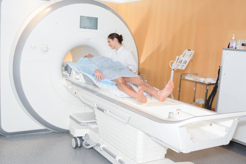 Patient inside an MRI stock image. Image of emission - 133528077
