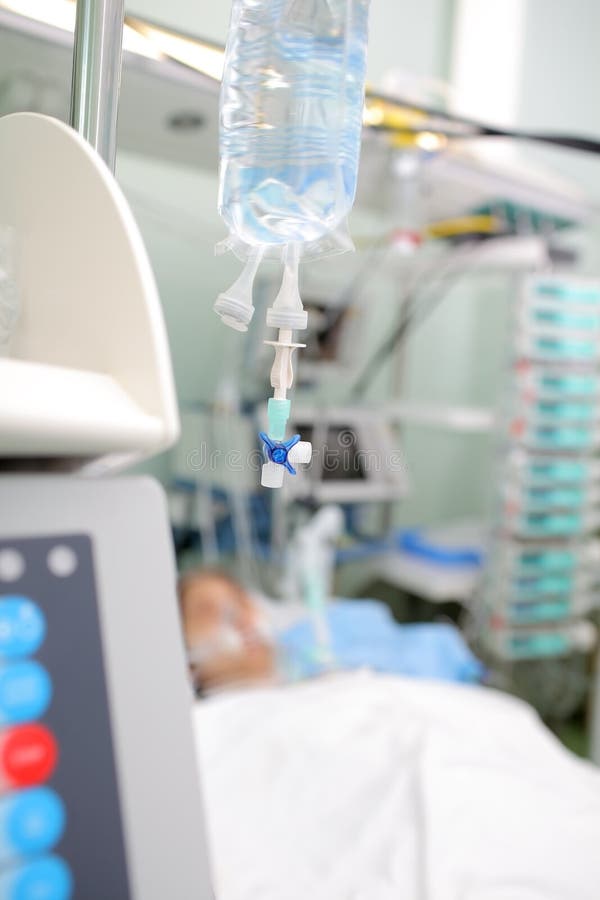 Patient on the Intensive Care in an Insulated Box Stock Photo - Image ...