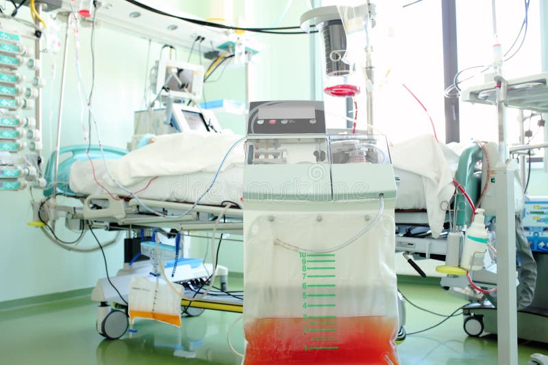 Patient in the Intensive Care Unit Ward Stock Image - Image of patient ...