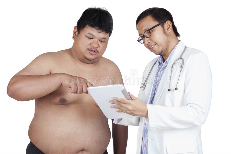 Patient Looking at the Check Up Result Stock Image - Image of hispanic ...
