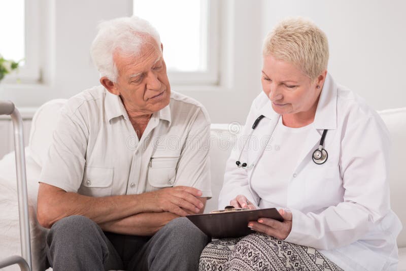 Patient during Medical Interview Stock Photo - Image of human ...