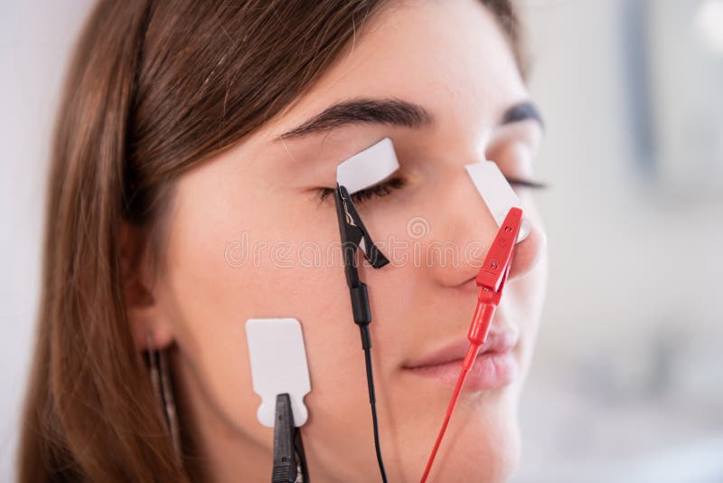 Patient Nerves Testing Using Electromyography at Medical Center Stock ...