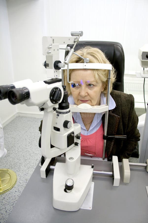 Patient in ophthalmology stock image. Image of diopter - 13587141