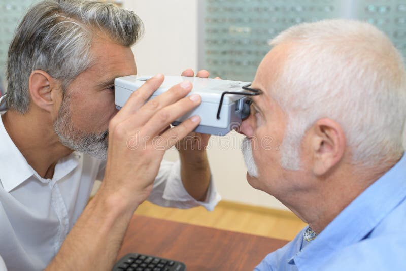 Patient in Ophthalmology Clinic during Study Vision Stock Image - Image ...