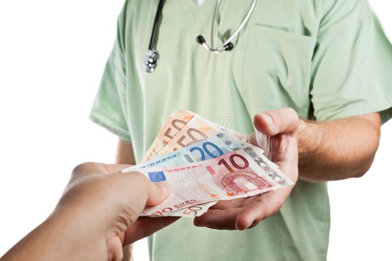 Paying doctor stock image. Image of expense, people, medical - 16429785