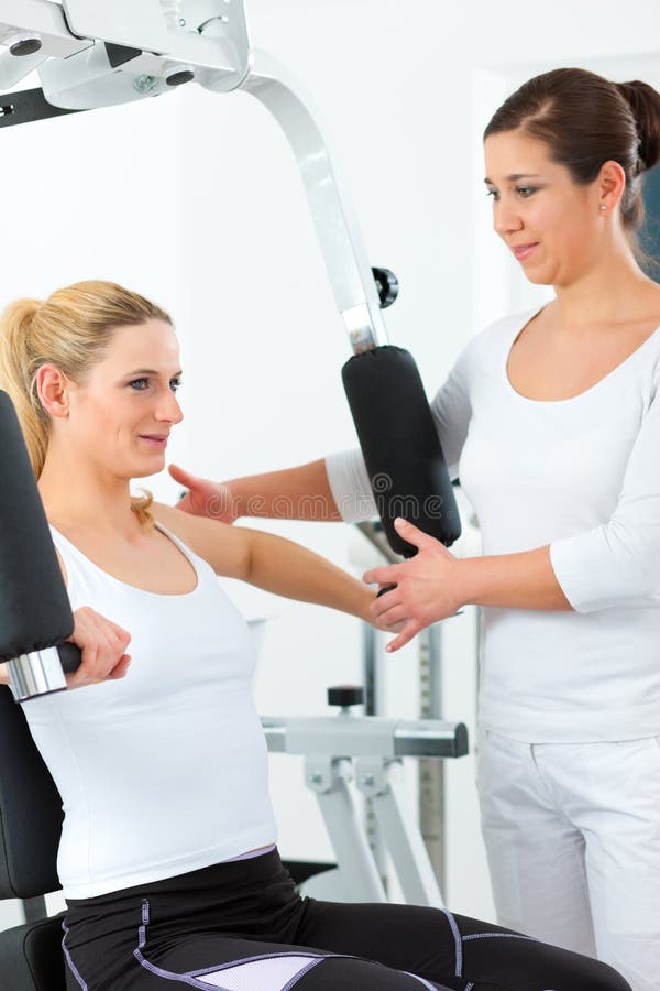 Patient at the Physiotherapy Doing Physical Therapy Stock Photo - Image ...