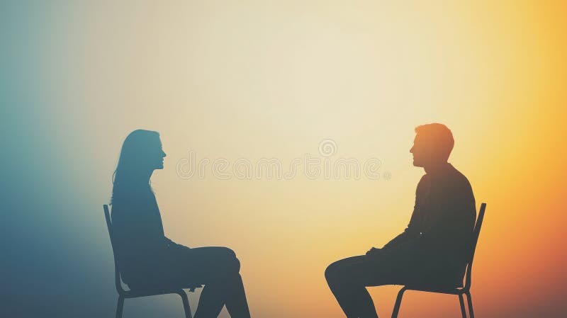 A Patient and Psychologist Engaged in a Meaningful Conversation Stock ...