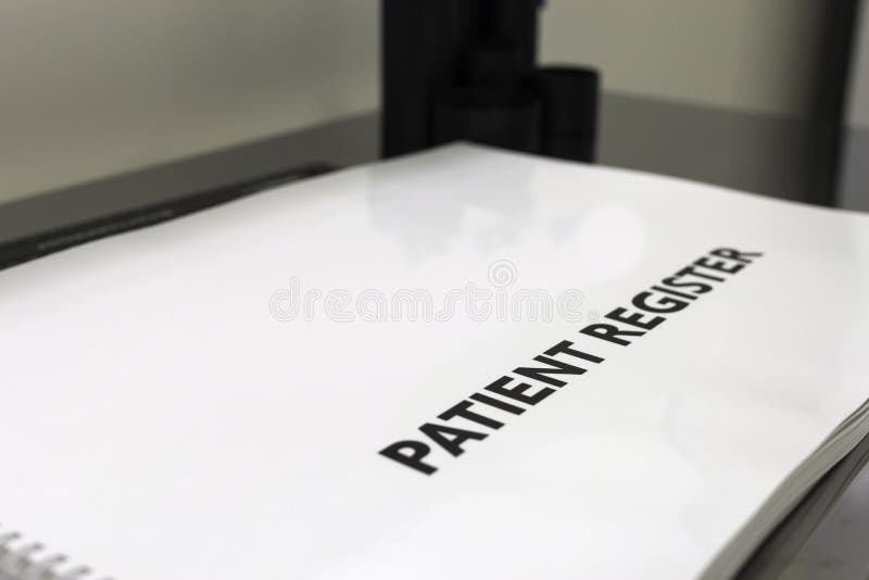 Patient register stock image. Image of file, clinic, registration ...