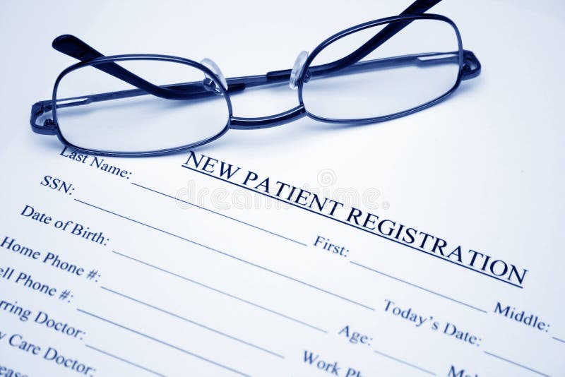 Patient registration stock image. Image of form, medical - 17674809