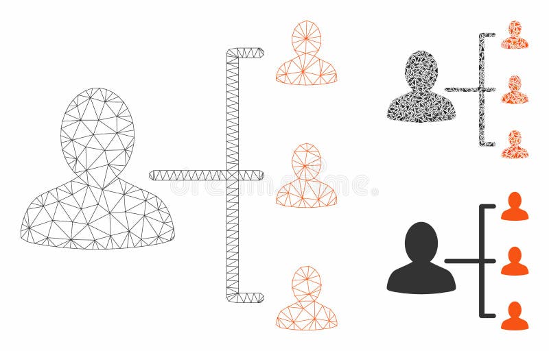 Patient Relations Vector Mesh 2D Model and Triangle Mosaic Icon Stock ...