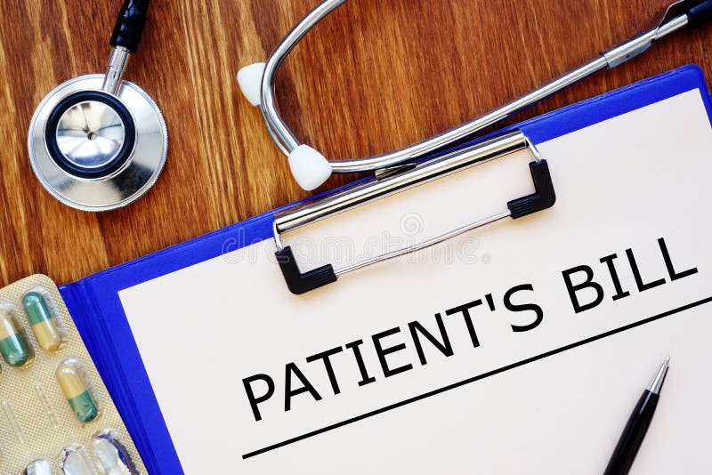 Patient S Bill is Shown on the Photo Using the Text Stock Photo - Image ...