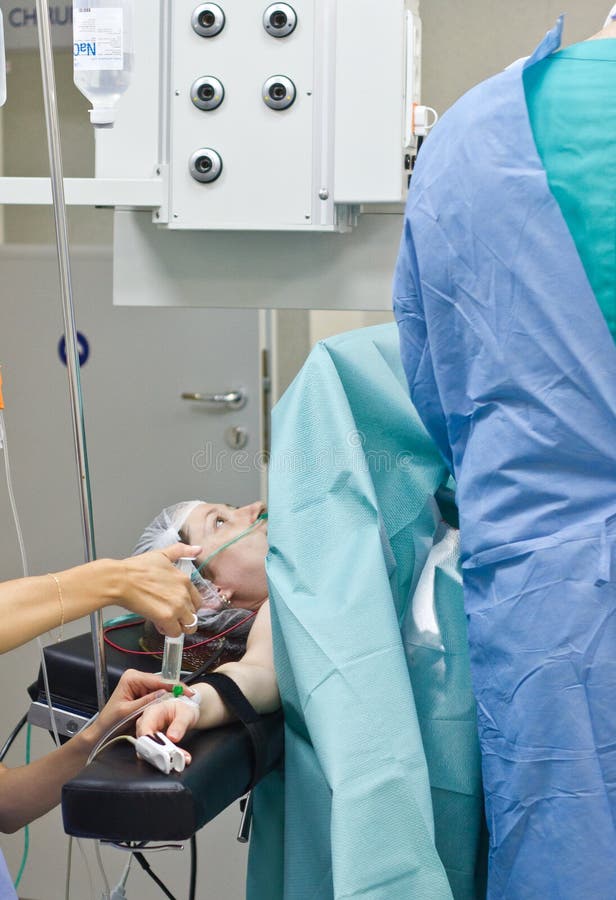 Patient Sedated for Surgery Stock Photo - Image of healthcare, medical ...