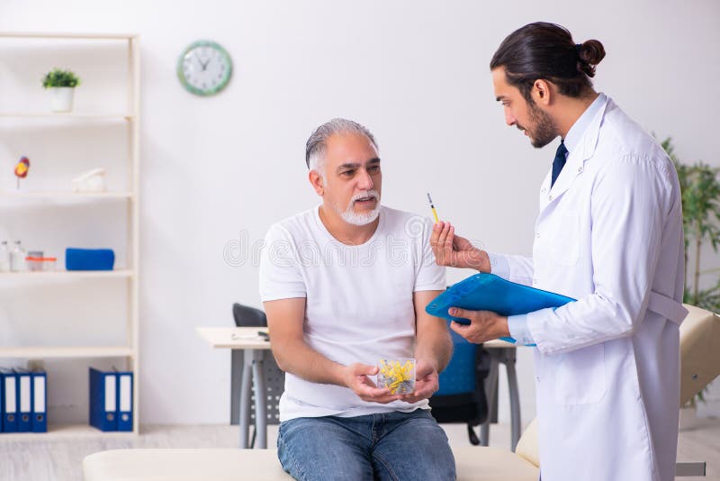 Patient Suffering from Diabetes Visiting Doctor Stock Photo - Image of ...