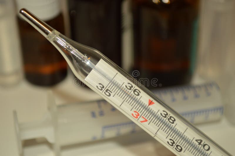Thermometer Medicine Patient Stock Image - Image of patient ...