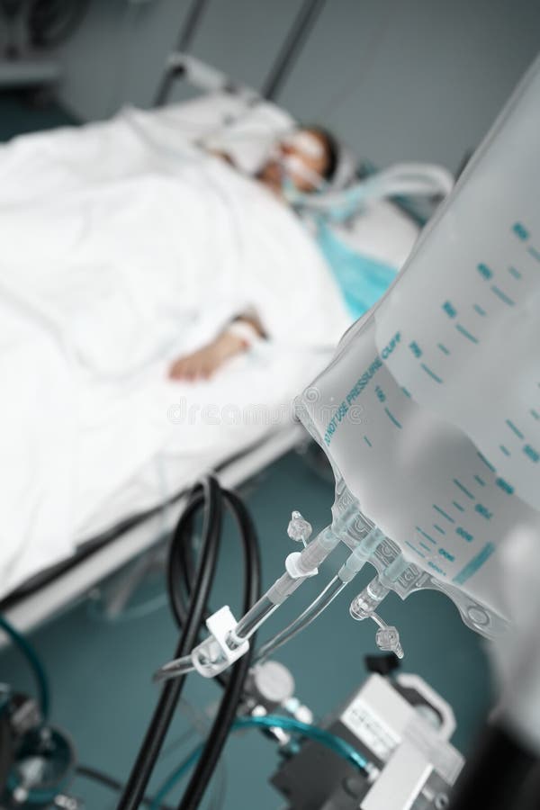 Patient Treatment In The Intensive Care Unit Stock Image - Image of ...