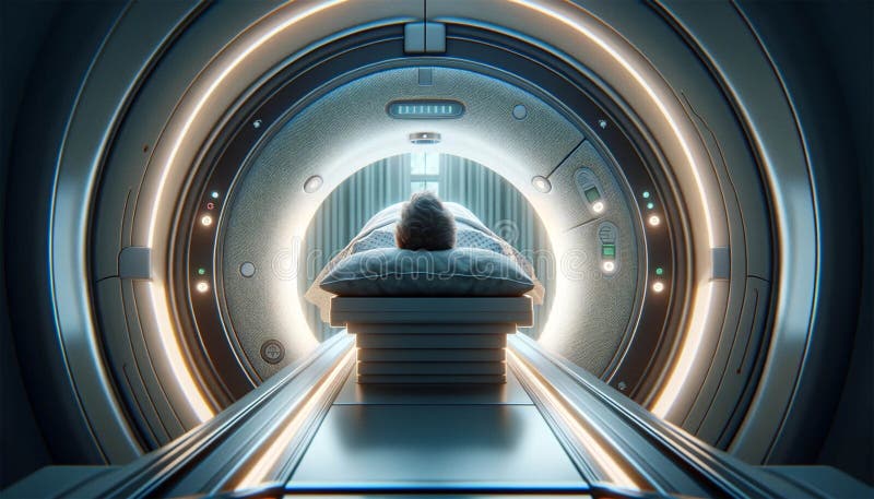 The Patient Undergoes MRI Diagnostics. Stock Image - Image of ...