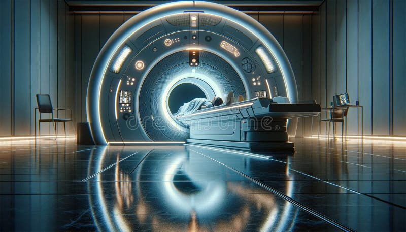 The Patient Undergoes MRI Diagnostics. Stock Photo - Image of ...