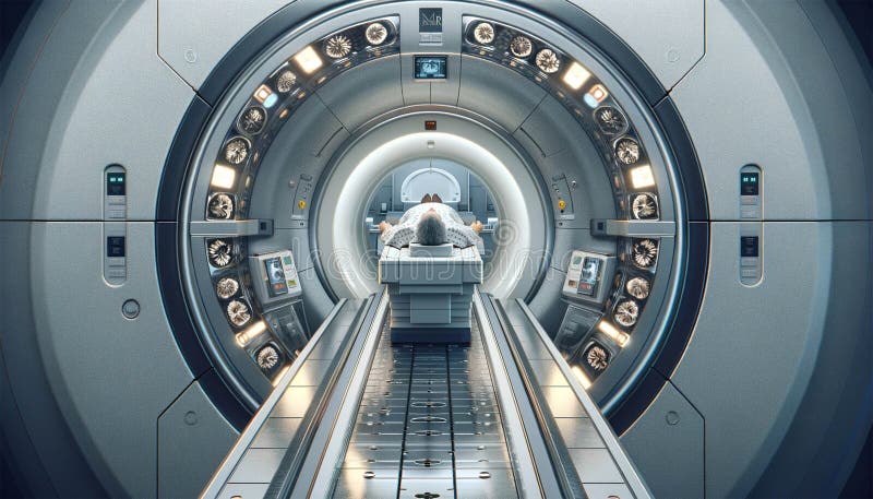 The Patient Undergoes MRI Diagnostics. Stock Image - Image of radiology ...