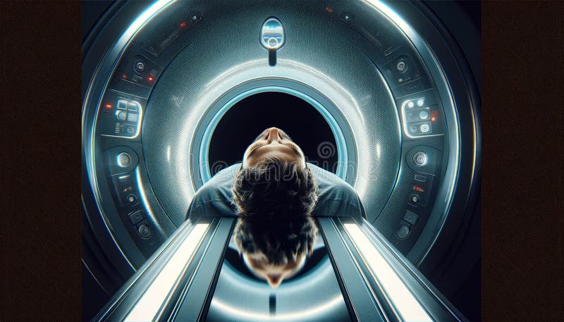 The Patient Undergoes MRI Diagnostics. Stock Photo - Image of resonance ...