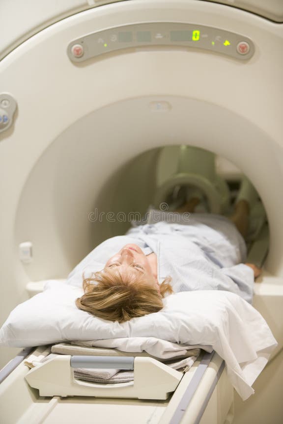 Patient Undergoing for a CAT Scan Stock Photo - Image of caucasian ...