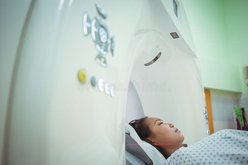 Patient Undergoing CT Scan Test Stock Photo - Image of computerized ...