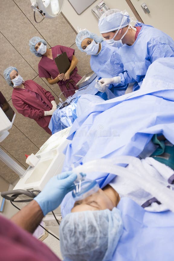 Patient Undergoing Egg Retrieval Procedure Stock Photo - Image of ...