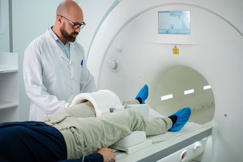 Patient Visiting MRI Procedure in a Hospital Stock Image - Image of ...