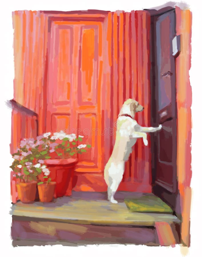 Patiently Waiting Illustration Stock Illustration - Illustration of ...